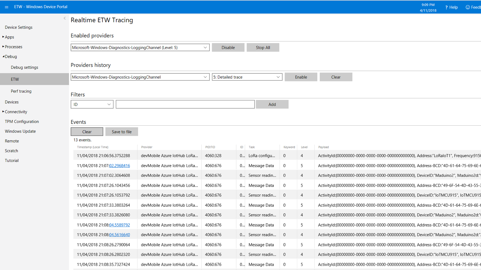 Azure IoT Hub LoRa Windows 10 IoT Core Field Gateway - BuiltWithDot.Net