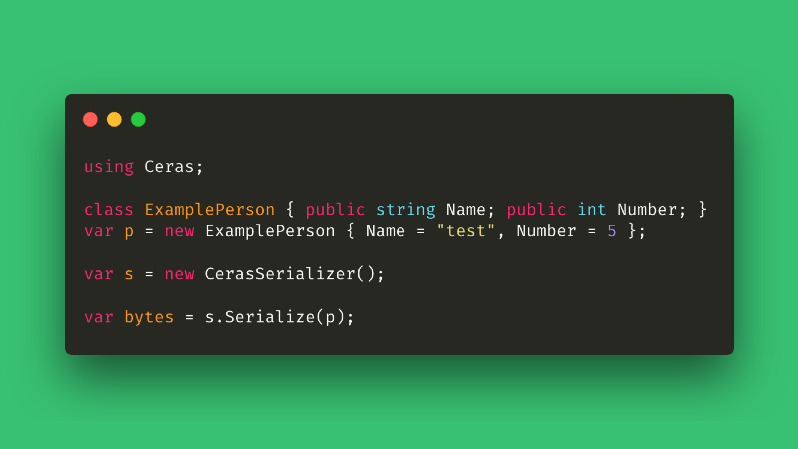 Ceras - powerful binary serializer - BuiltWithDot.Net