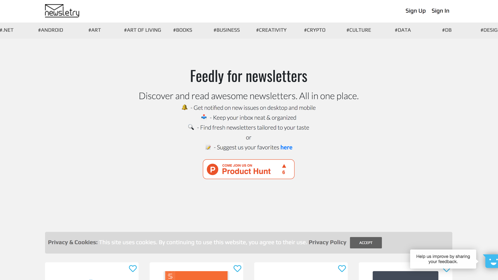 Newsletry - BuiltWithDot.Net