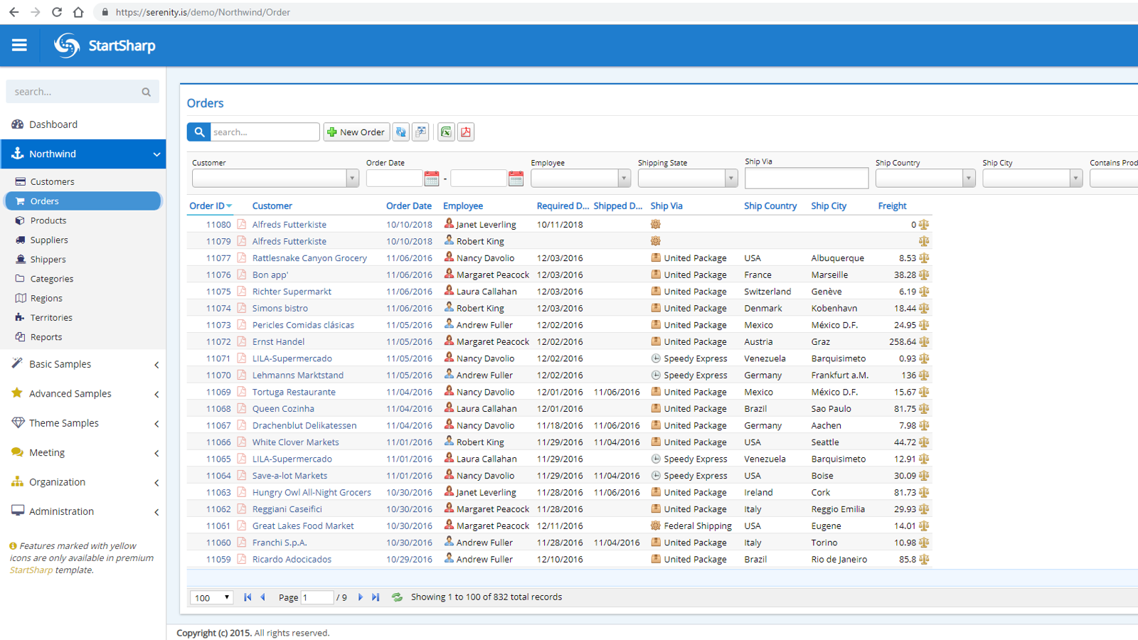 Serenity MVC / TypeScript App Platform - BuiltWithDot.Net