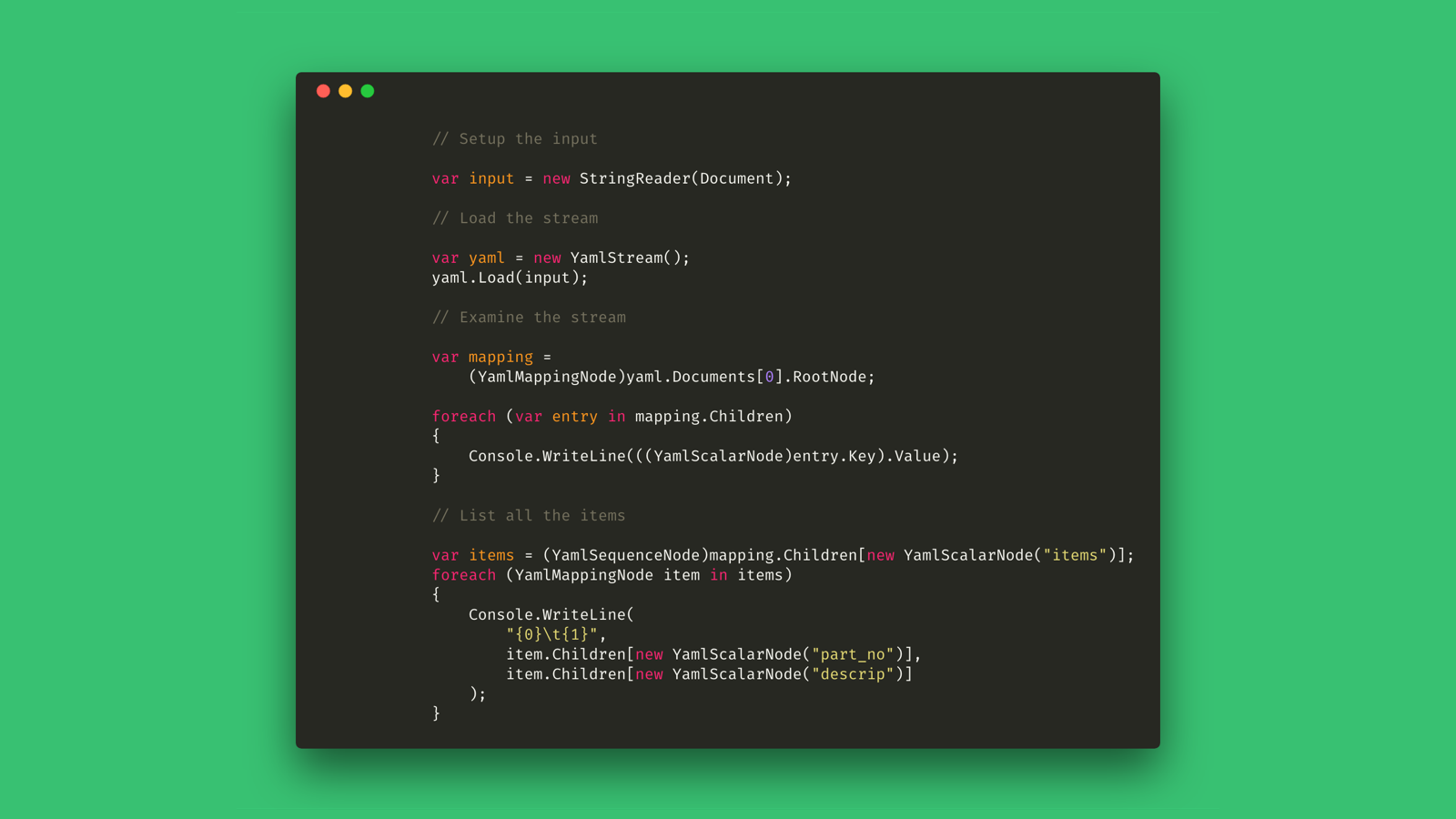 YamlDotNet - BuiltWithDot.Net